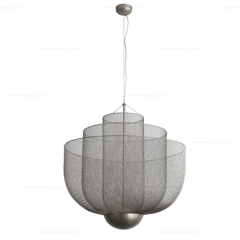 Modern LED Steel Mesh Meshmatics Chandelier