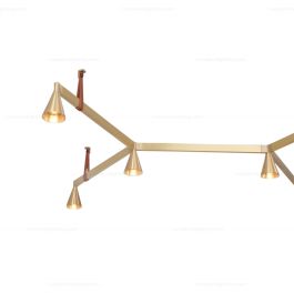 Modern and Simple Brass Austere Element Ceiling Light