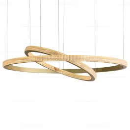 LED Aura Ring Pendant Light Cross