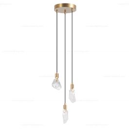 Natural Quartz Crystals Krystallos Stone 3 Lights